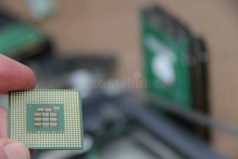 Computer Repair Concept Close-up View. Computer Service Stock Image ...