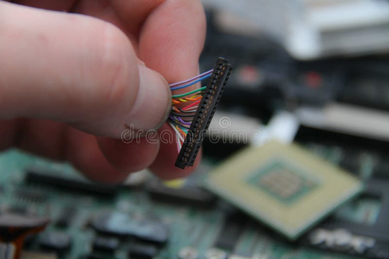 Computer Repair Concept Close-up View. Computer Service Stock Image ...