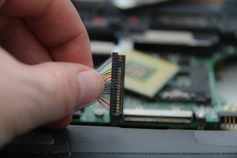 Computer Repair Concept Close-up View. Computer Service Stock Photo ...