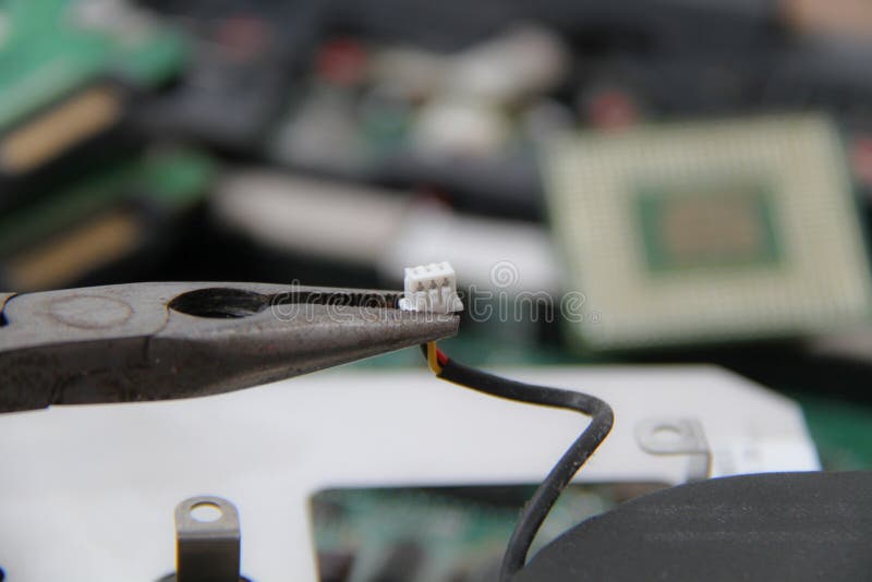 Computer Repair Concept Close-up View. Computer Service Stock Image ...