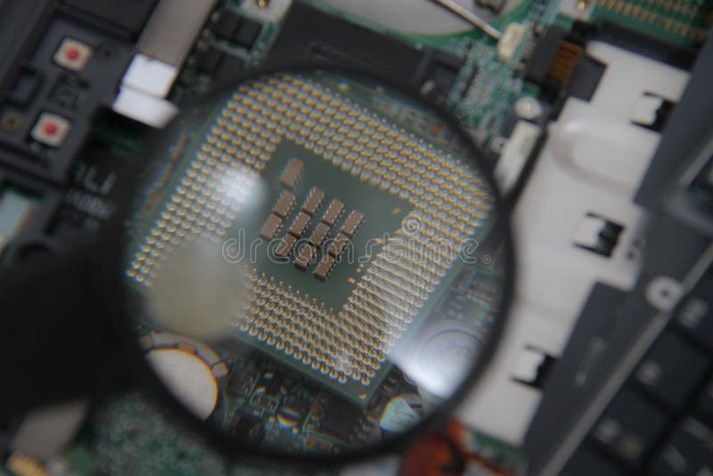 Computer Repair Concept Close-up View. Computer Service Stock Image ...