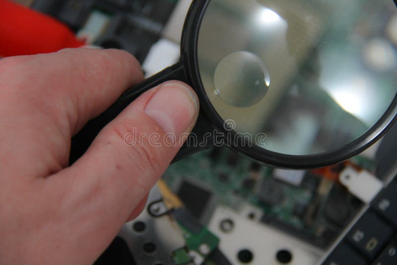 Computer Repair Concept Close-up View. Computer Service Stock Photo ...
