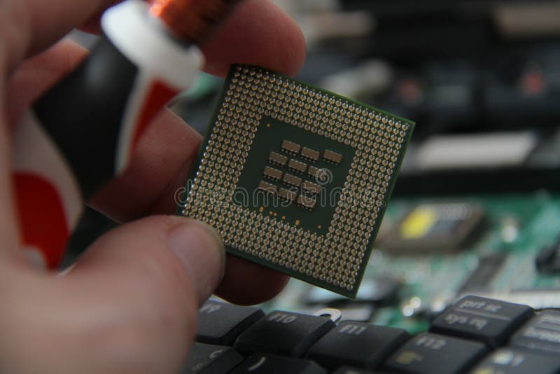 Computer Repair Concept Close-up View. Computer Service Stock Photo ...