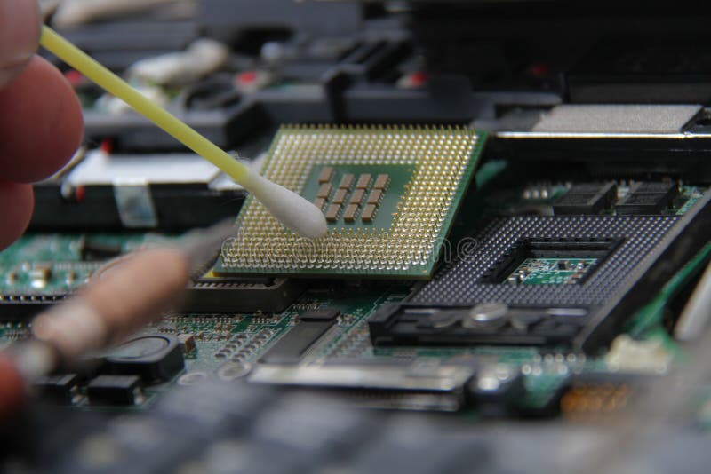 Computer Repair Concept Close-up View. Computer Service Stock Photo ...