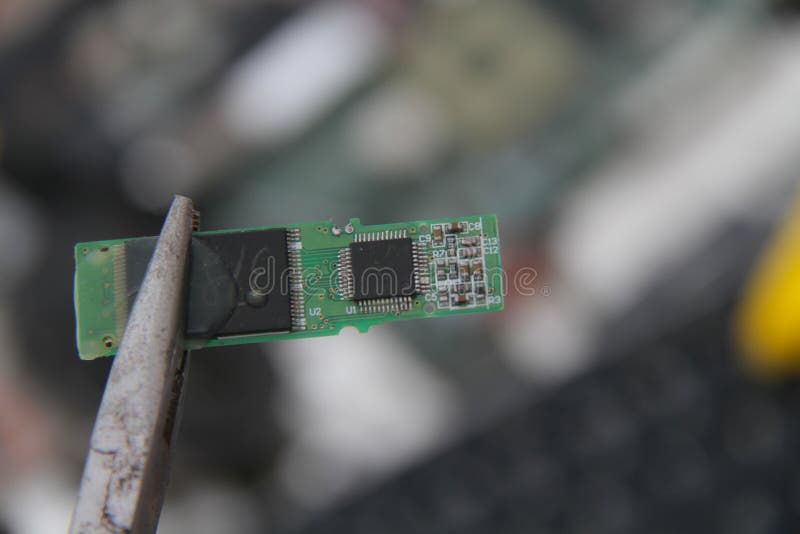 Computer Repair Concept Close-up View. Computer Service Stock Image ...