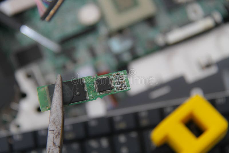 Computer Repair Concept Close-up View. Computer Service Stock Photo ...