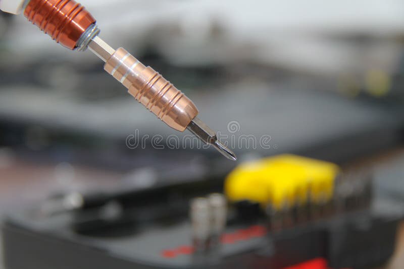 Computer Repair Concept Close-up View. Computer Service Stock Image ...
