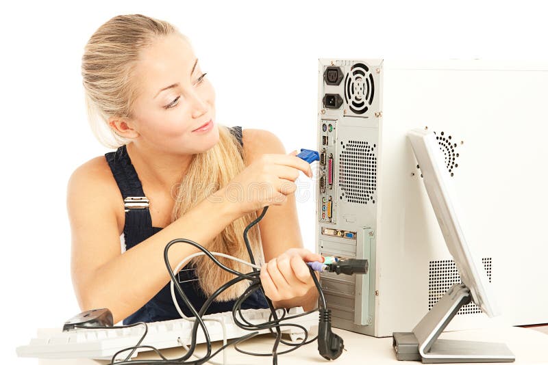 Computer Repair Engineer stock image. Image of repair - 17200359