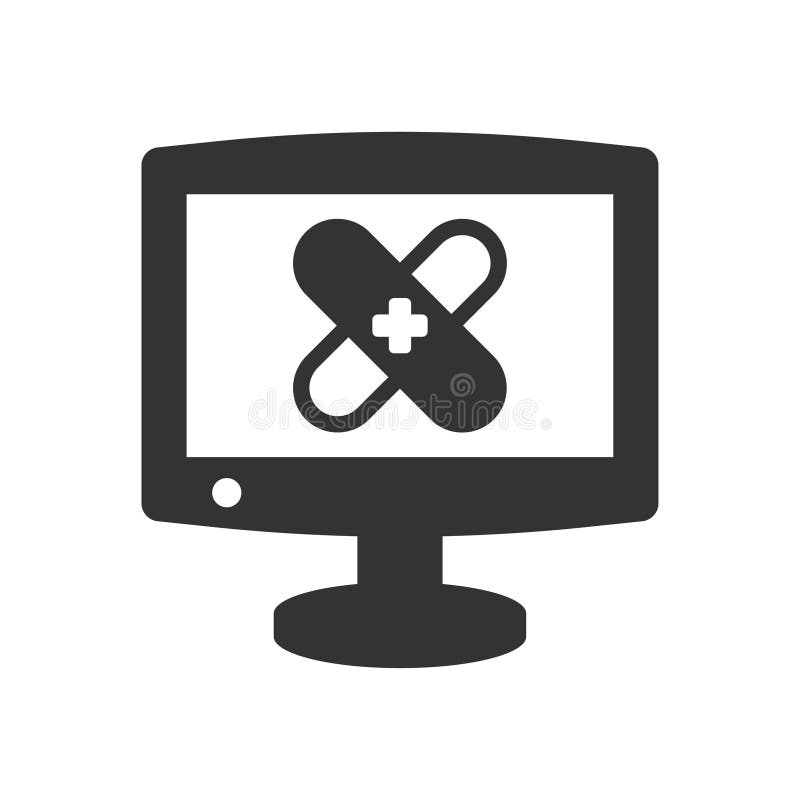 Computer repair icon stock vector. Illustration of icon - 350120720