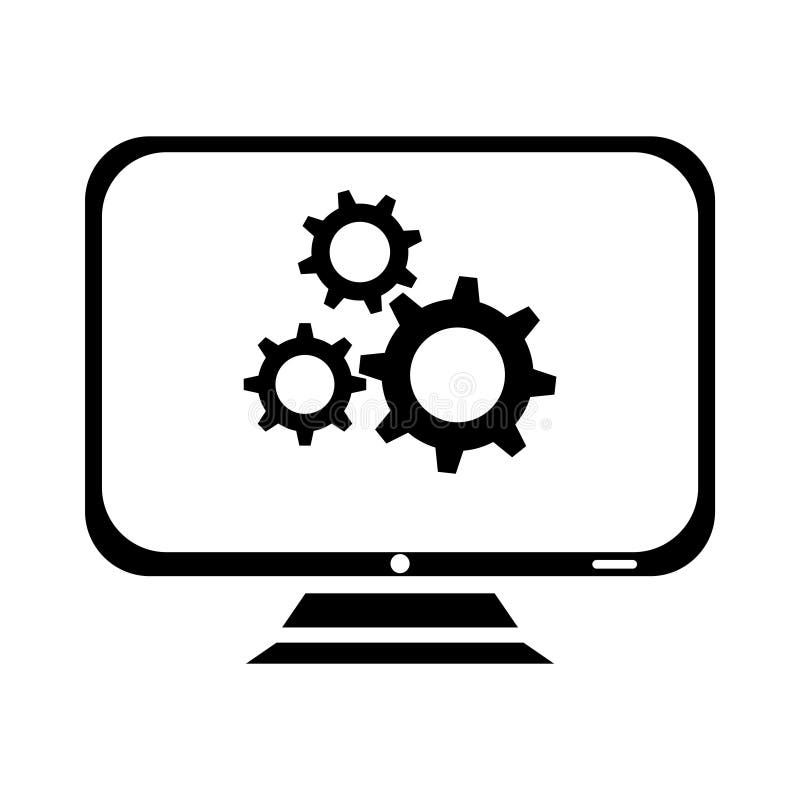 Computer Repair Icon Symbol Sign Isolate on White Background,Vector ...