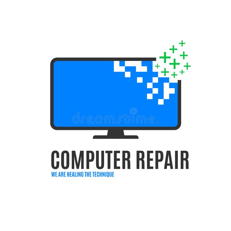 Computer Repair Logo Stock Illustrations – 10,391 Computer Repair Logo ...