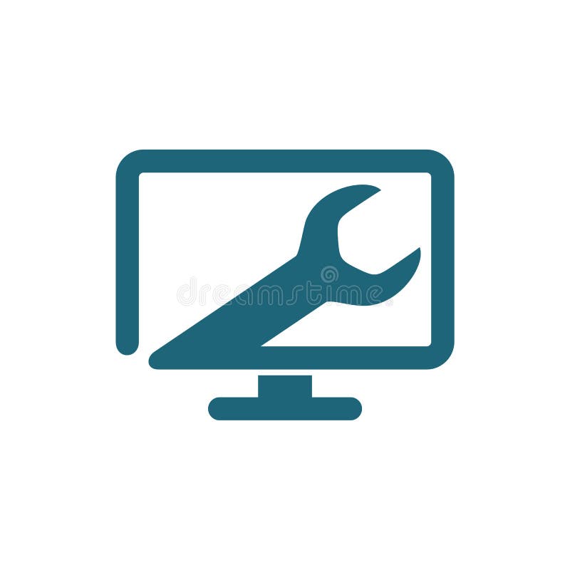 Computer Repair and Maintenance Tool Kit Wrench Logo Template ...