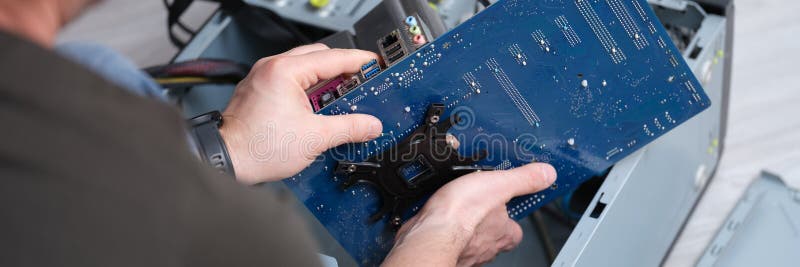 Computer Repair, Personal Computer Assembly and PC Assembly Stock Photo ...