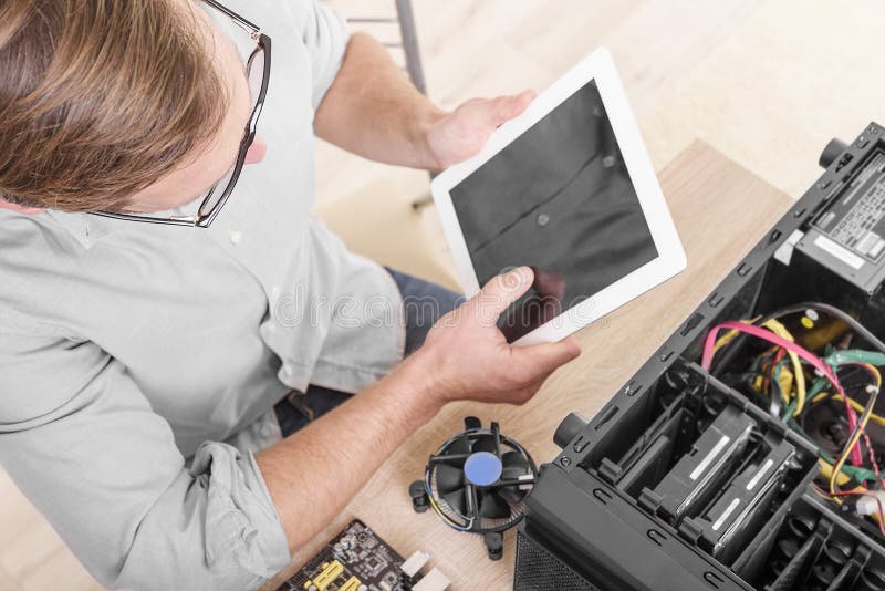 Repair of computer stock image. Image of hardware, maintenance - 64743105
