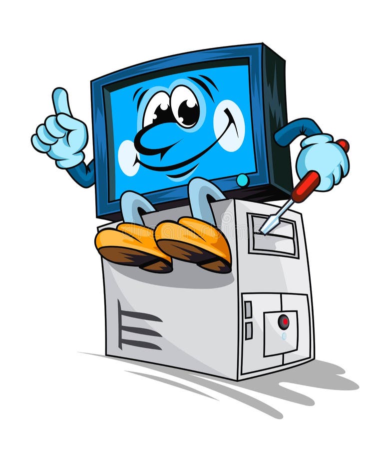 Computer repair service stock vector. Illustration of circuit - 46031429