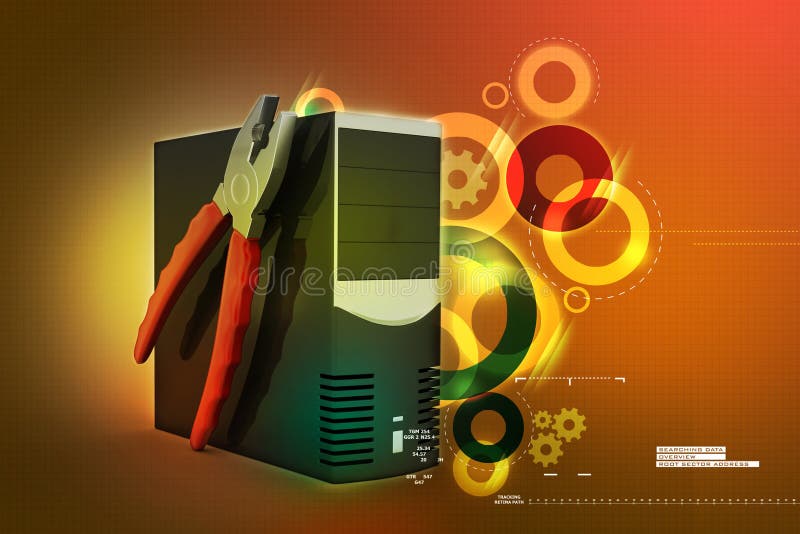 Computer Repair Service Concept Stock Photo - Image: 42918406