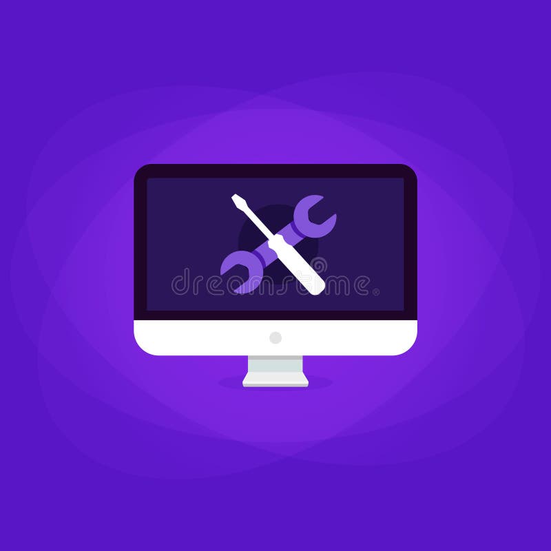 Computer Repair, Computer Service and Diagnostics Concepts. Computer ...