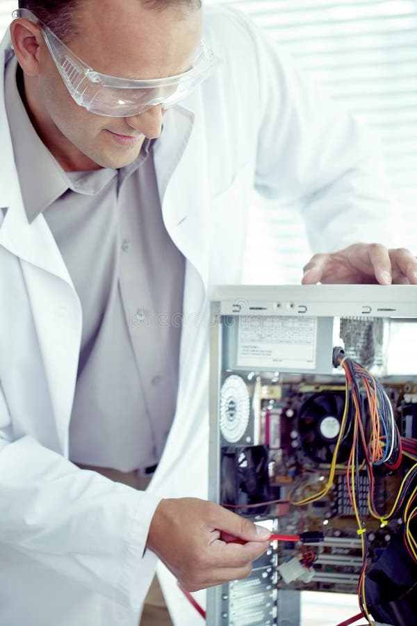 Computer repair stock photo. Image of wire, broken, open - 77353792