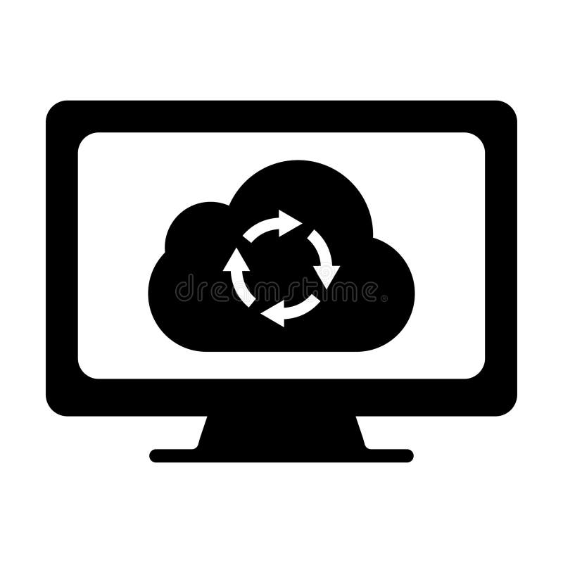 Computer Restore Icon stock vector. Illustration of restore - 366374482