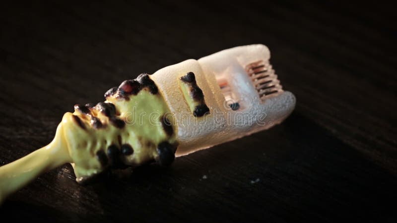 Computer USB Connector Melted by High Temperature Stock Video - Video ...
