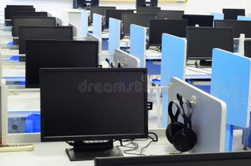 Computer room stock photo. Image of classroom, break - 14717776