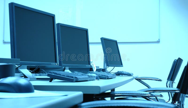 Computer room stock photo. Image of device, software - 10728924