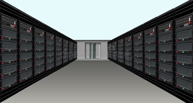 Computer Room stock illustration. Illustration of sata - 6211124