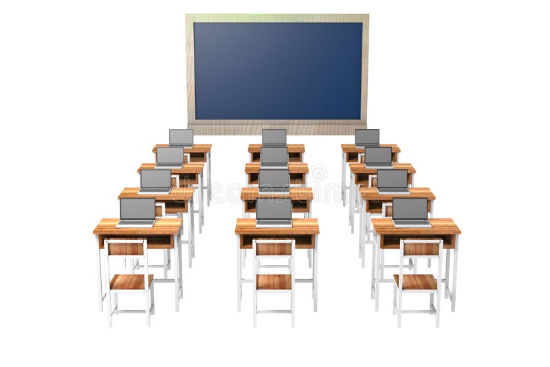 Computer room / vector stock vector. Illustration of computers - 14741489