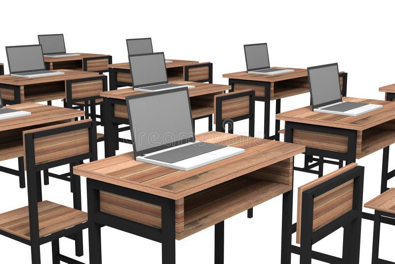 Computer room / vector stock vector. Illustration of computers - 14741489