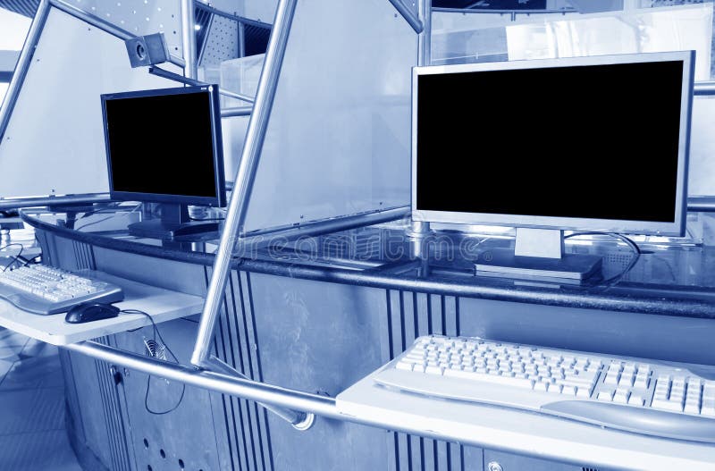 Computer room - pc stock image. Image of computer, communication - 21646591