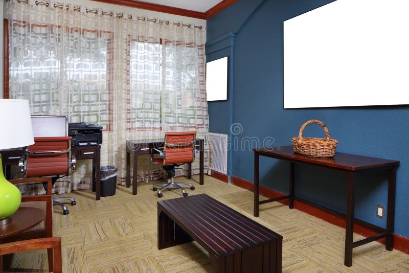 Computer room stock photo. Image of design, desk, finance - 53528716