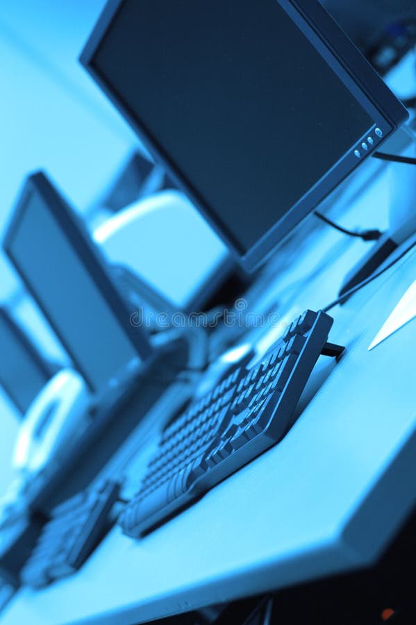 Computer room stock photo. Image of device, software - 10728924