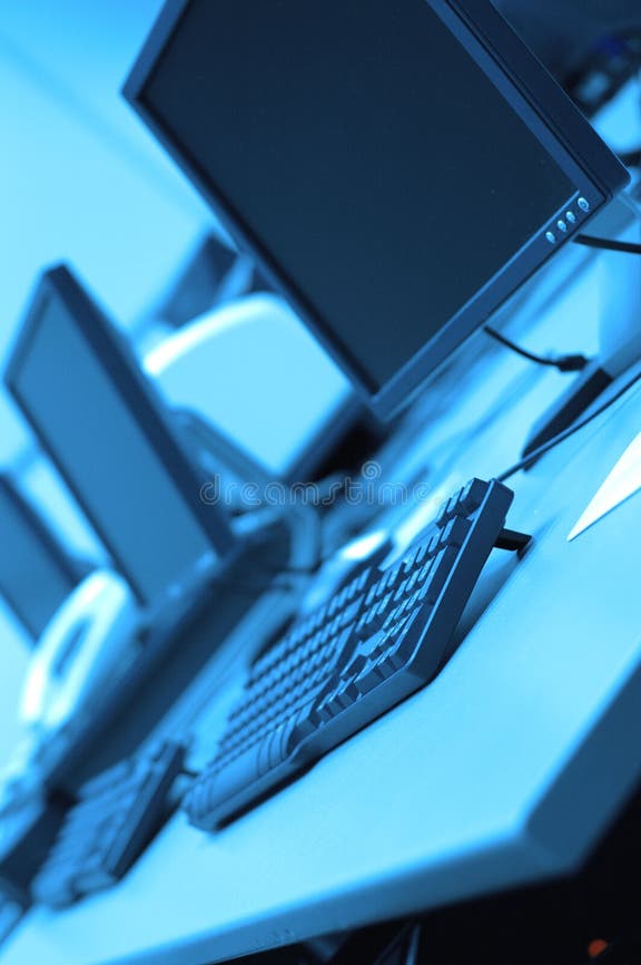 Computer Rooms in the Office Stock Image - Image of office, laptop: 2170801