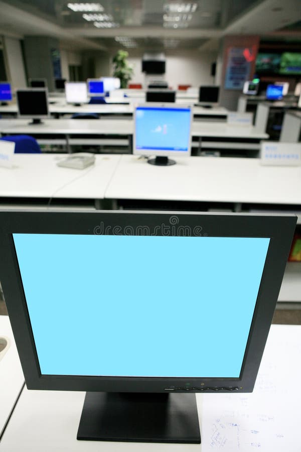 Computer learning room stock photo. Image of internet - 3574706
