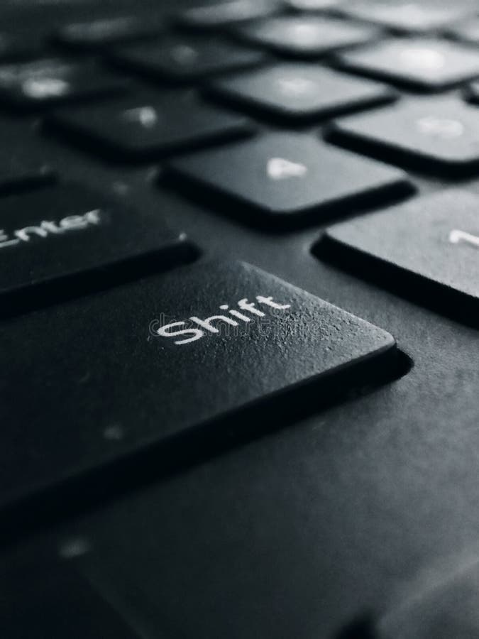 The Computer S Shift Key from a New Angle Stock Photo - Image of view ...