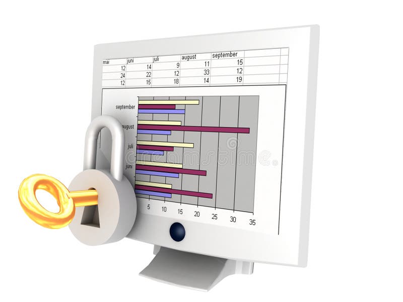 COMPUTER SAFETY stock illustration. Illustration of protect - 2074199