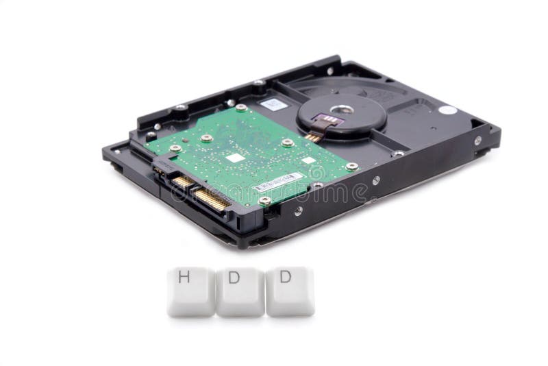 Computer SATA Hard Drive (HDD) Stock Image - Image of keyboard, plastic ...