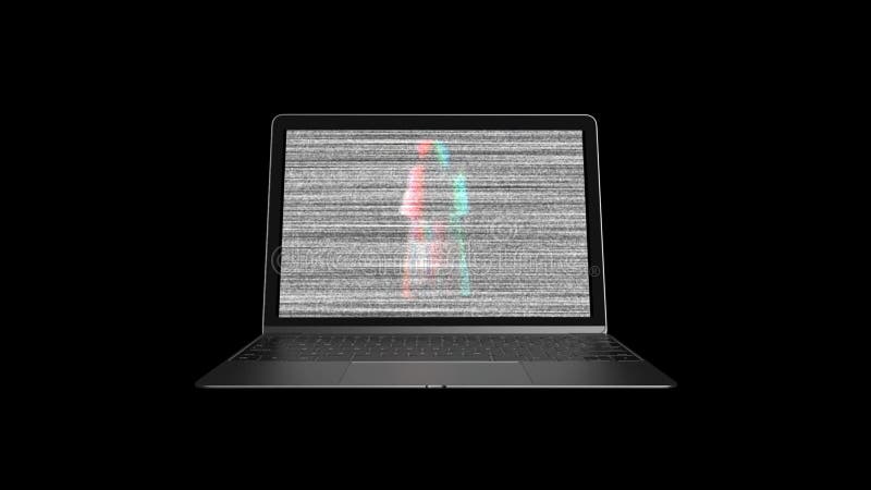 Computer with a Scary Ghost. Infected Computer Concept 77 Stock Footage ...