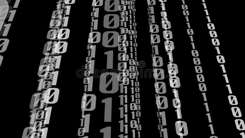 Cyber Attack Binary Code On Black Backdrop Exploring Concept Of Cyber Security Through Machine