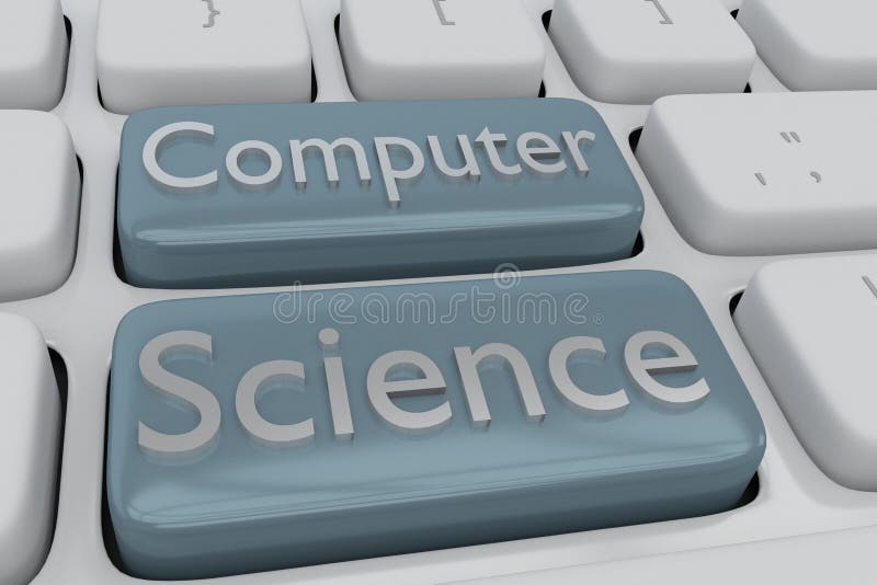 Computer Science concept stock illustration. Illustration of ...