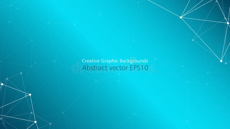 Computer Science Connections, Vector Background with Lines and Dots ...