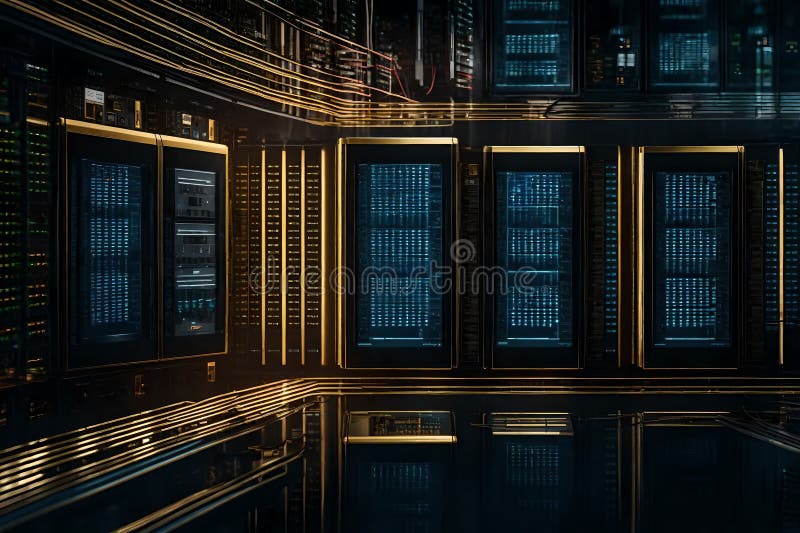 Image is Generated Using AI. Computer Science. Future Technology. Stock ...