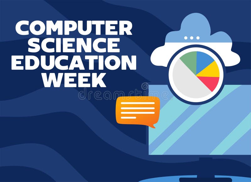 Computer Science Education Week for Better Computer Education Stock ...
