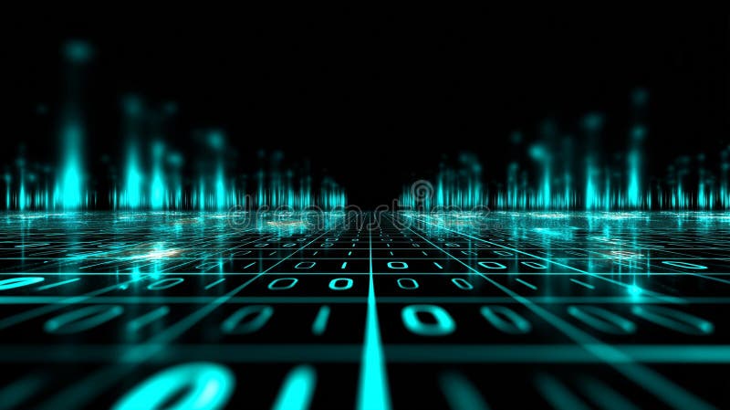 Computer Science Graduates Showcase Binary Patterns in a Futuristic ...