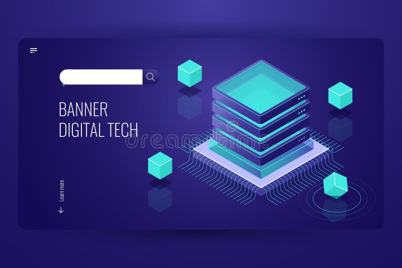 Computer Science Blue Professional Stock Illustration - Illustration of ...