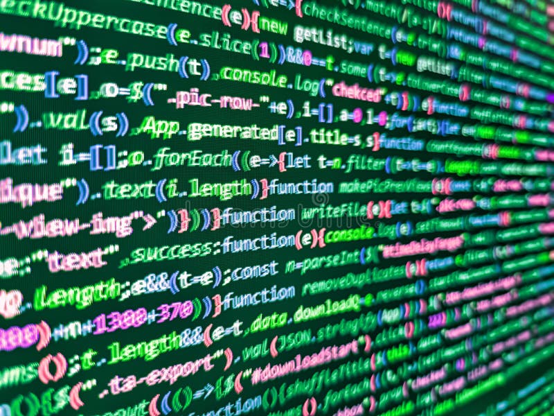 Computer Science Lesson Website Programming Code Programming Code Screen Of Software Developer