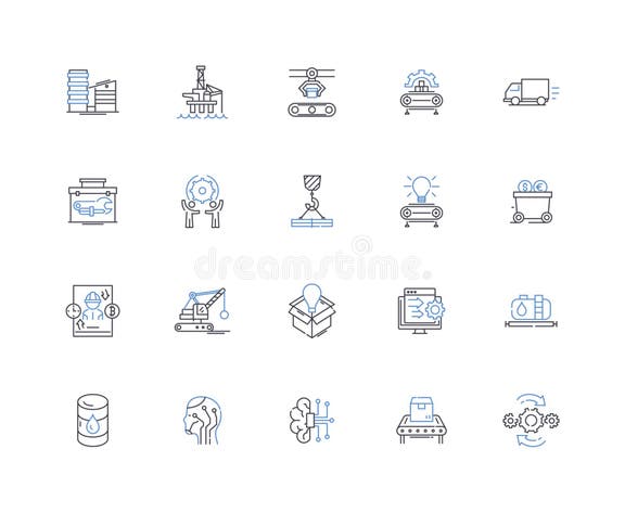 Computer Science Line Icons Collection. Algorithm, Binary, Compilation, Database, Encryption ...