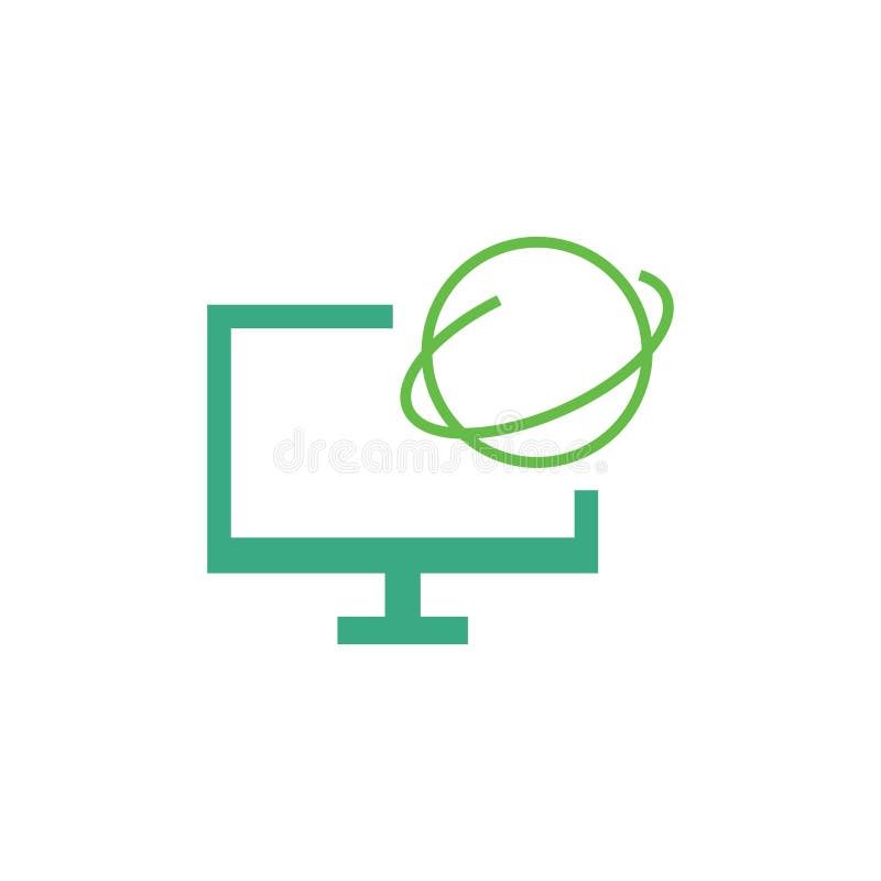 Computer Science Vector Icon Logo Design Stock Vector - Illustration of ...