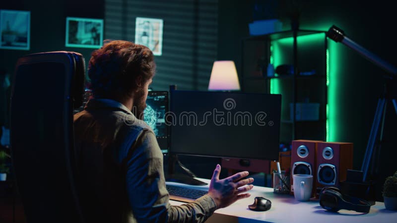 Computer Scientist Updating AI, Making it Become Sentient Stock Video ... Computer Scientist Updating AI, Making it Become Sentient Stock Video ...