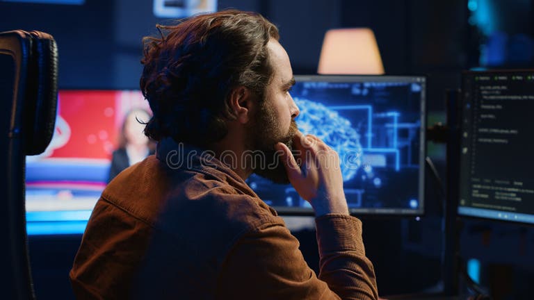 Computer Scientist Writes Code on PC To Visualize AI Neural Networks ...